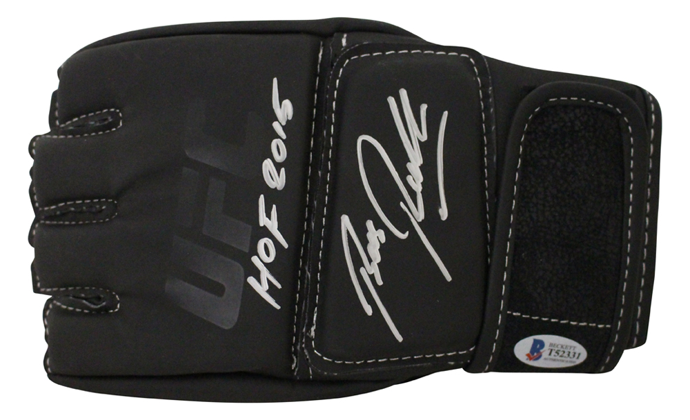 Bas Rutten Autographed/Signed UFC Black Right Glove HOF 2015 BAS 27285 ...