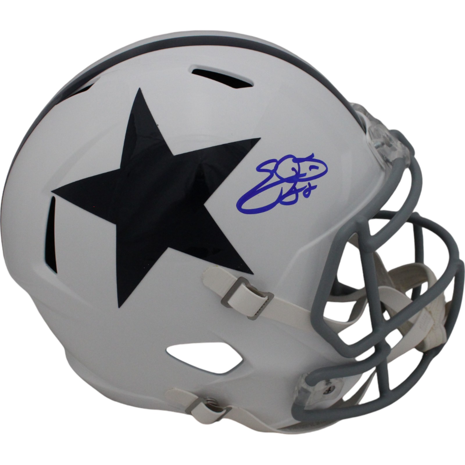 Emmitt Smith Autographed Dallas Cowboys TB 60-63 F/S Helmet Beckett ...