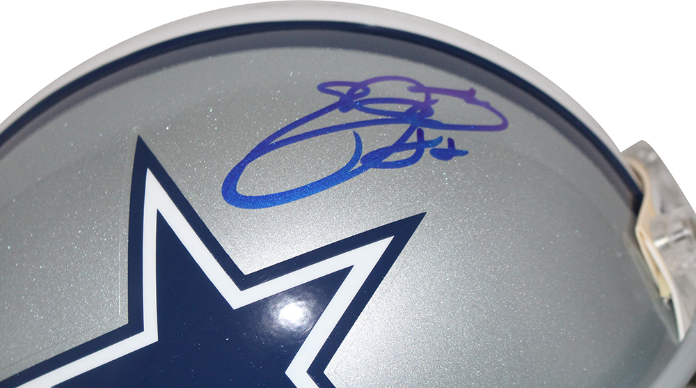 Emmitt Smith Autographed Dallas Cowboys Authentic VSR4 Helmet Beckett ...