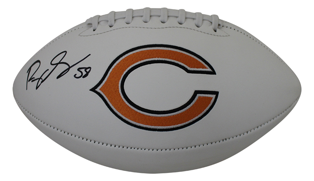 Roquan Smith Autographed/Signed Chicago Bears Logo Football BAS 25843 ...