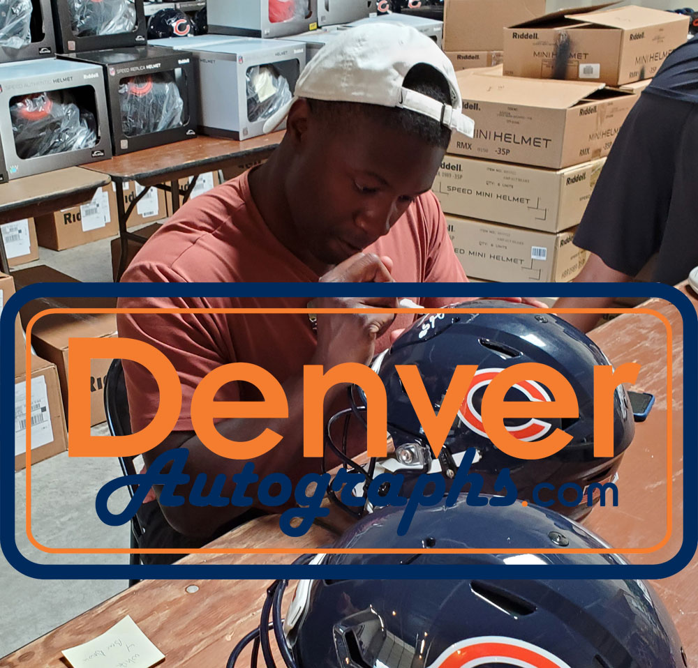 Roquan Smith Autographed Chicago Bears Authentic Speed Flex Helmet BAS ...