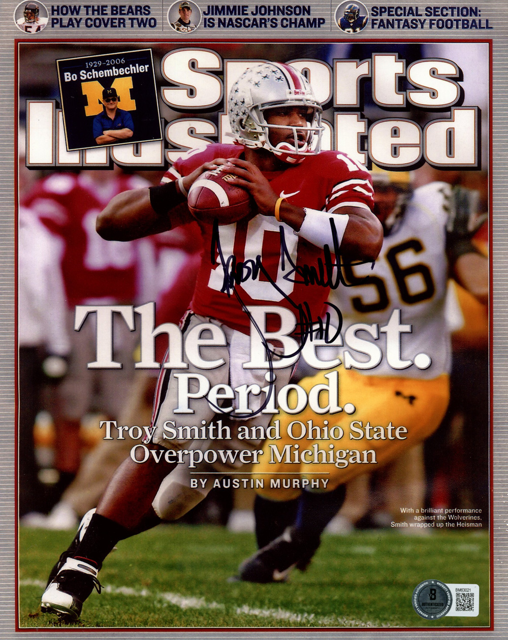 Troy Smith Autographed Ohio State Buckeyes 8×10 Photo Beckett 47270 ...