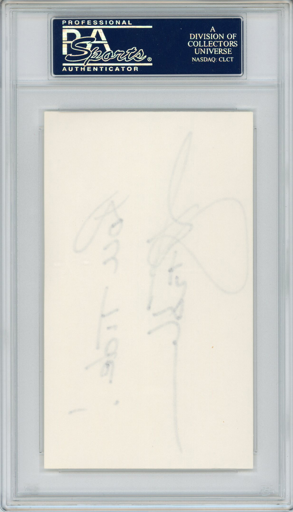 Ken Stabler Signed Alabama Crimson Tide Index Card Roll Tide PSA Slab ...