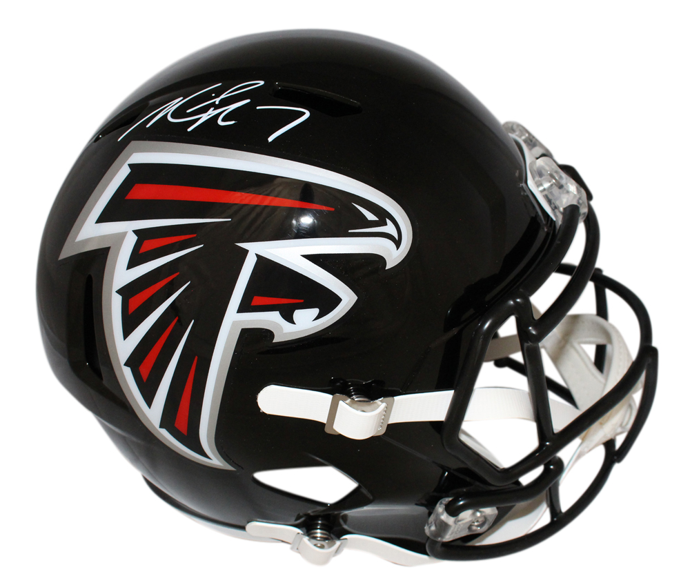 Michael Vick Autographed Atlanta Falcons TB Mini Helmet Beckett ...