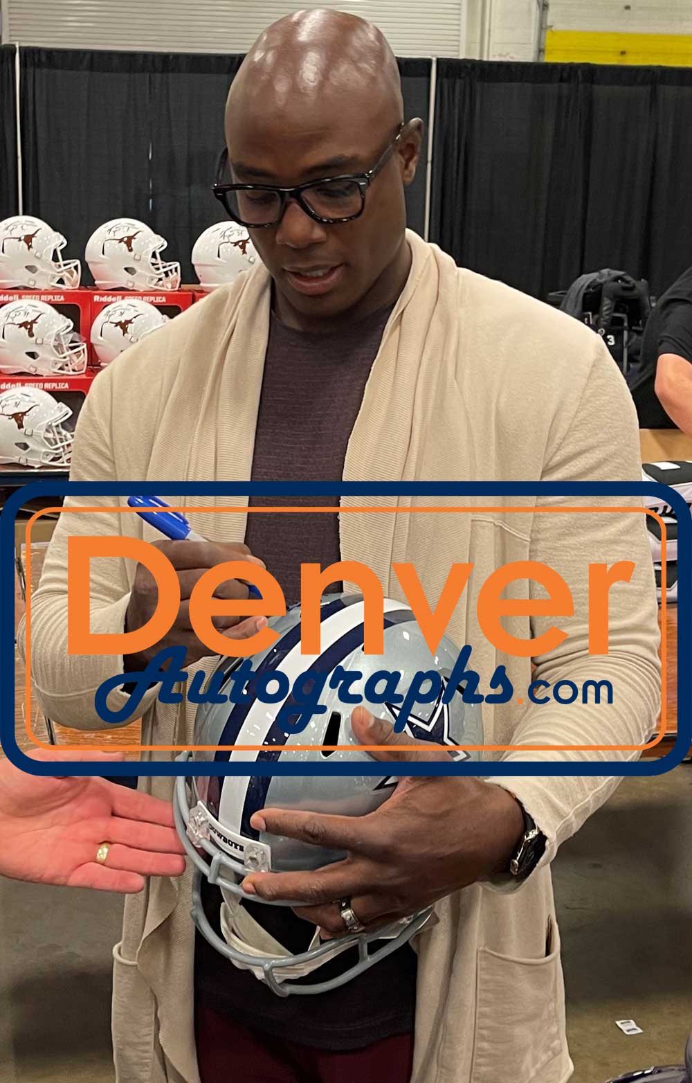 Demarcus Ware Autographed Dallas Cowboys Speed F/S Helmet BAS – Denver ...