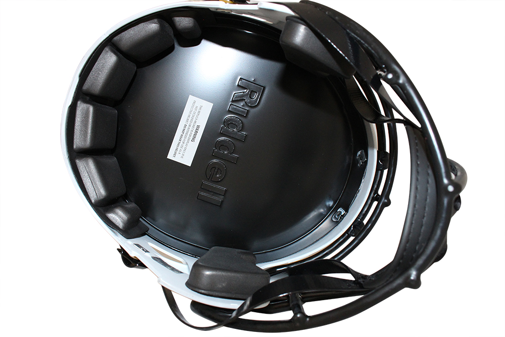 Kurt Warner Signed Los Angeles Rams Spd Fs Lunar Helmet Bas Denver Autographs