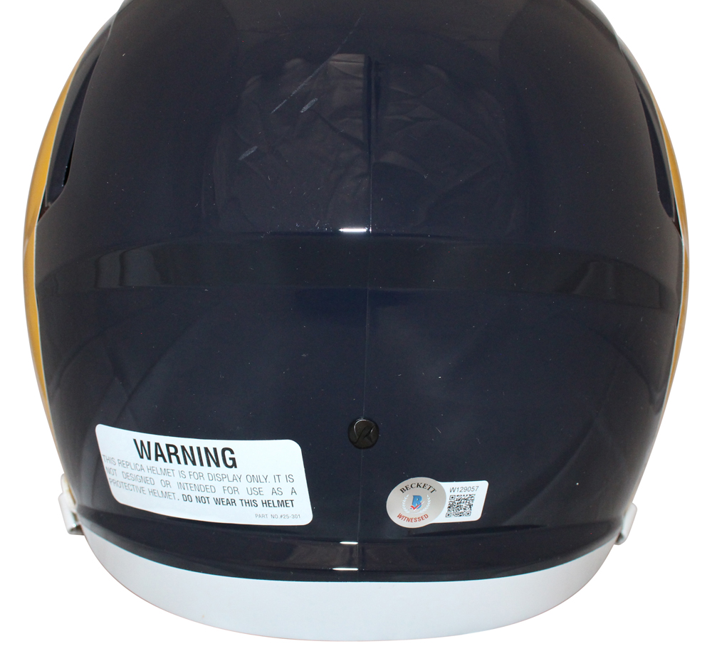 Kurt Warner Autographedsigned Los Angeles Rams Spd Fs Helmet Bas Denver Autographs