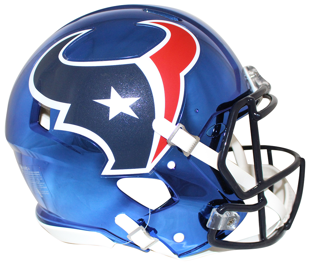 JJ Watt Autographed/Signed Houston Texans Authentic Chrome Helmet JSA ...