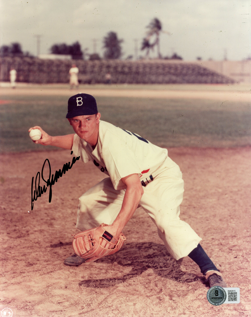 Don Zimmer Autographed Brooklyn Dodgers 8×10 Photo Beckett 45212 ...