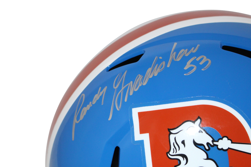 Randy Gradishar Autographed Denver Broncos F/S D-Logo Speed Helmet JSA ...